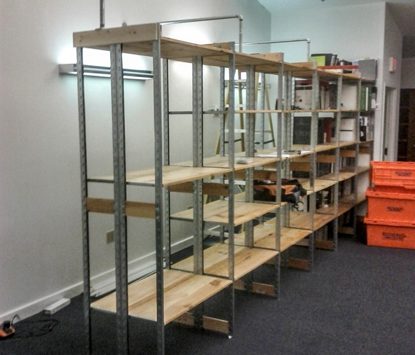 Commercial Shelving Install with Custom Bracing | Jon Schwenke